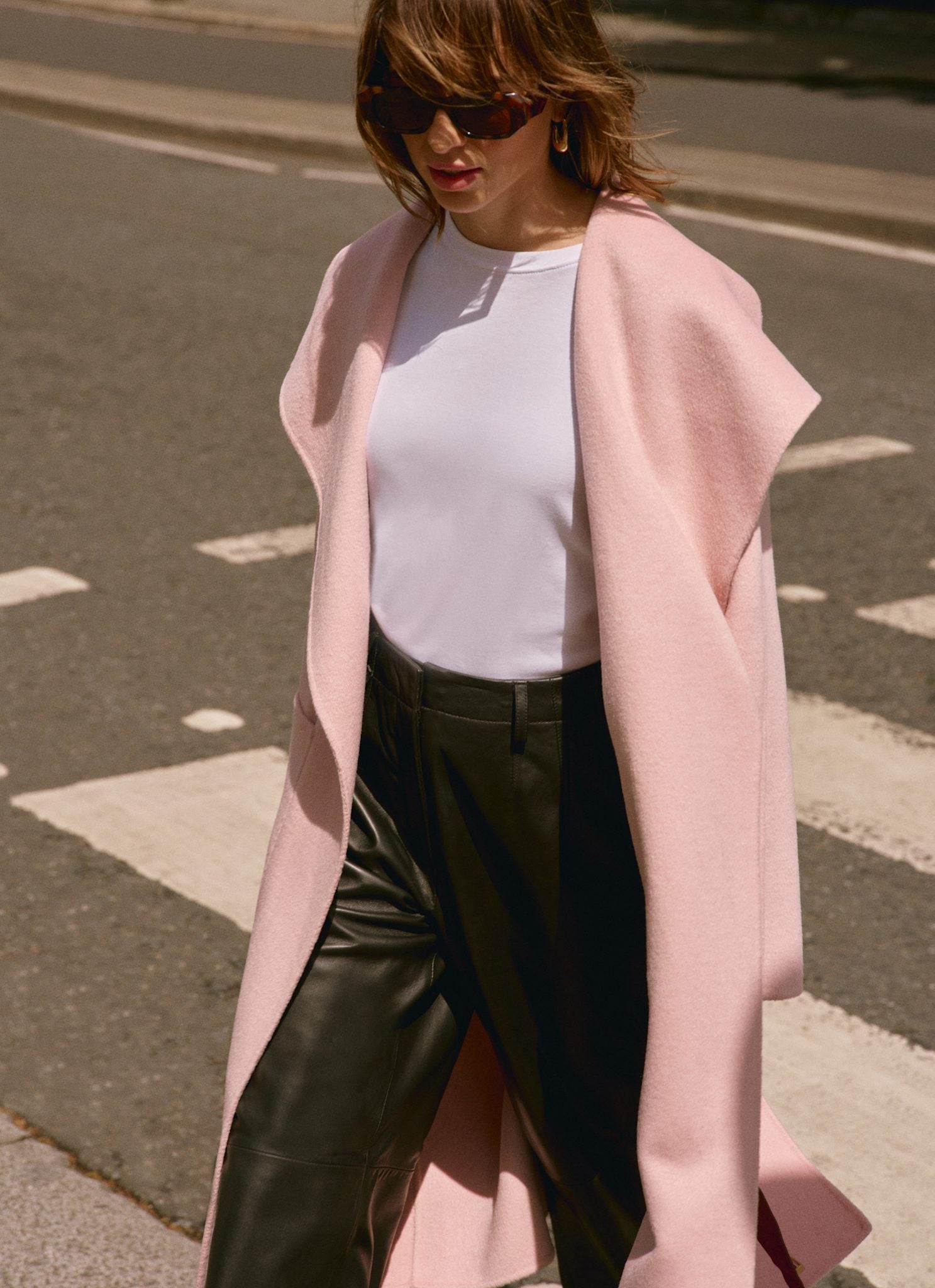 Pink Wool Blend Hand Finished Coat – Mint Velvet