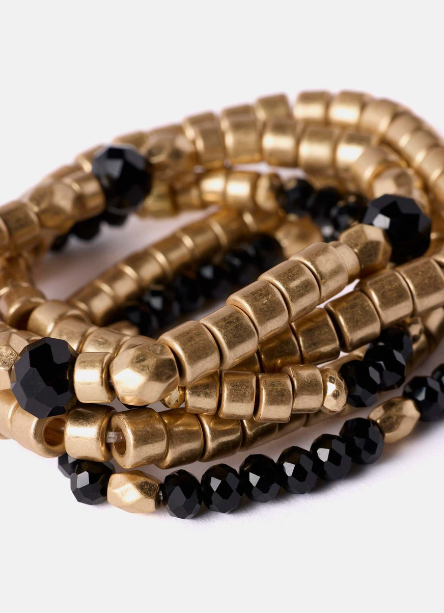 Gold Beaded Friendship Bracelets – Mint Velvet