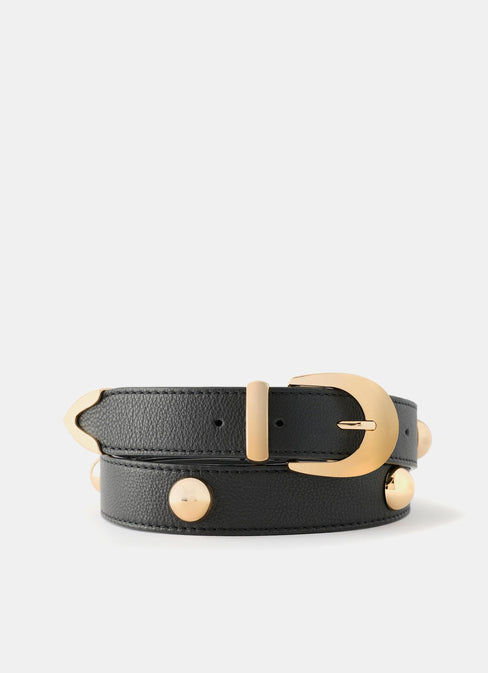 Black Statement Leather Belt – Mint Velvet
