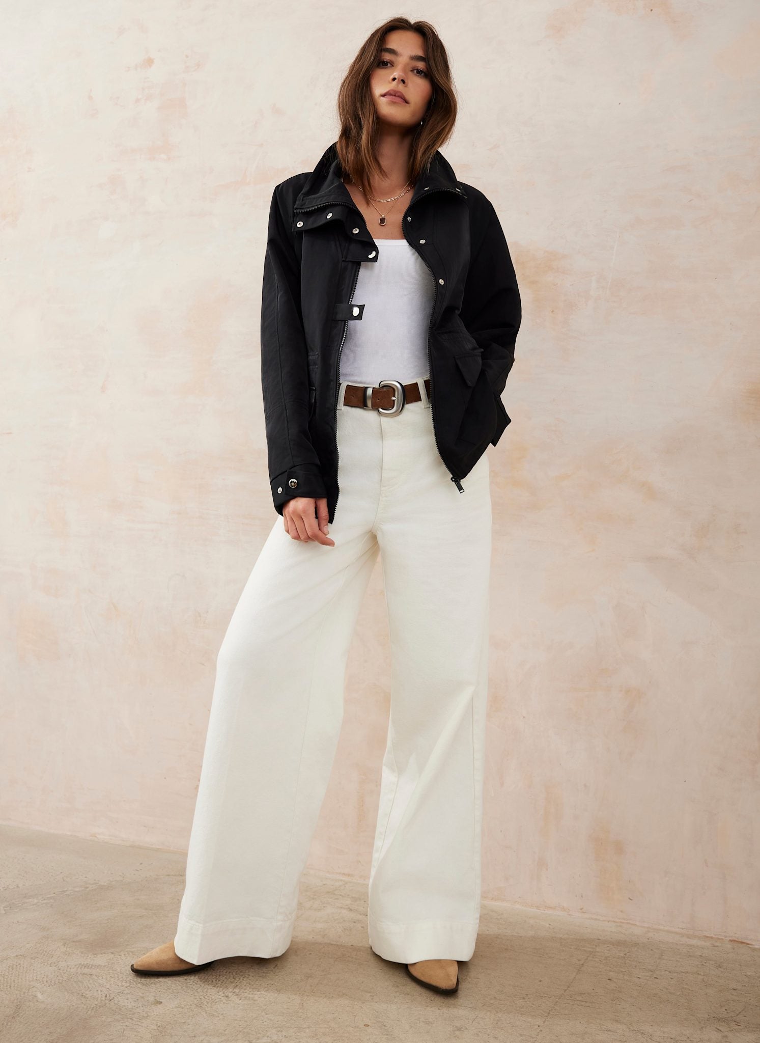 Black Utility Parka Jacket – Mint Velvet