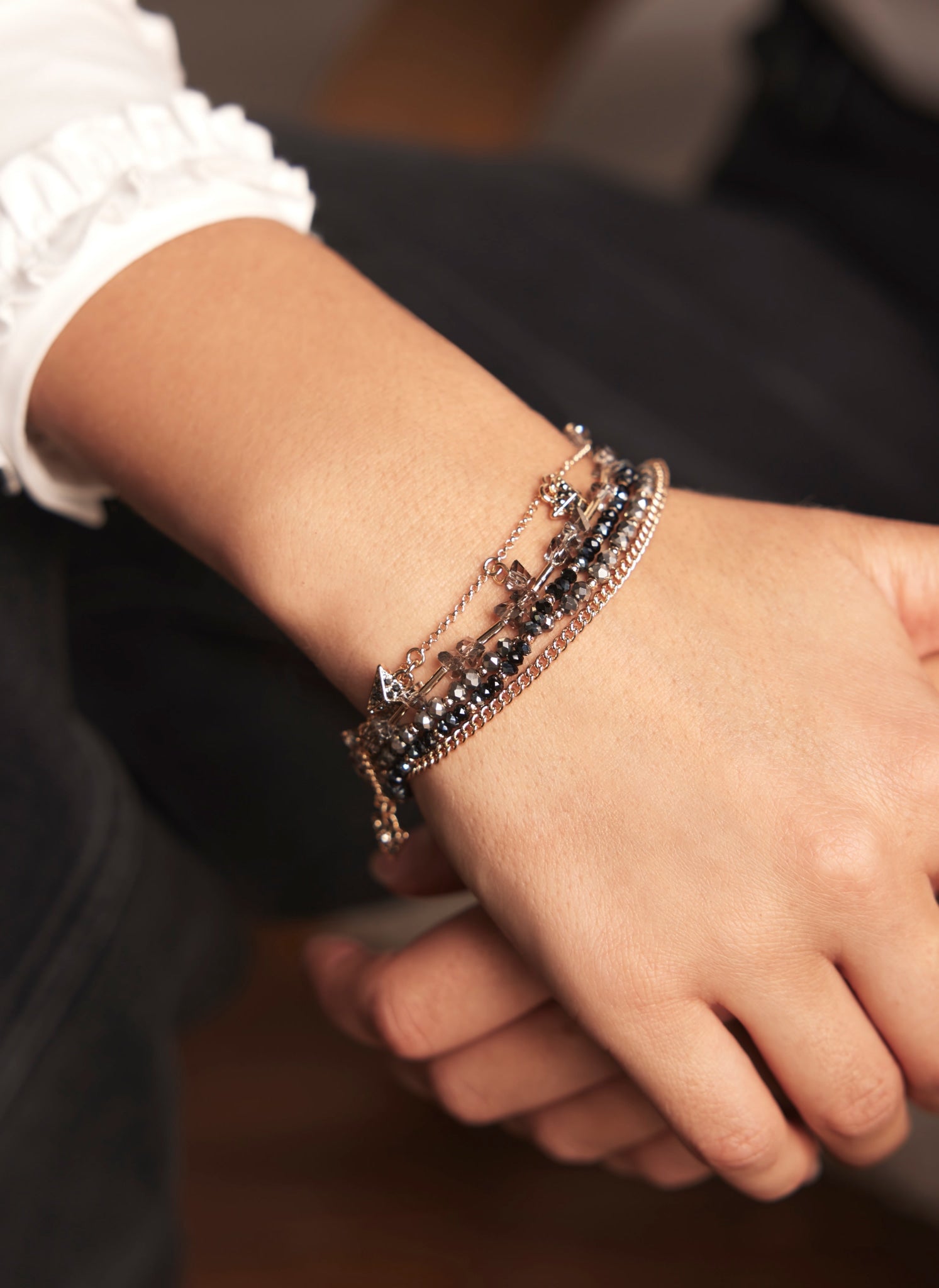 Gold Tone Layered Bracelet – Mint Velvet