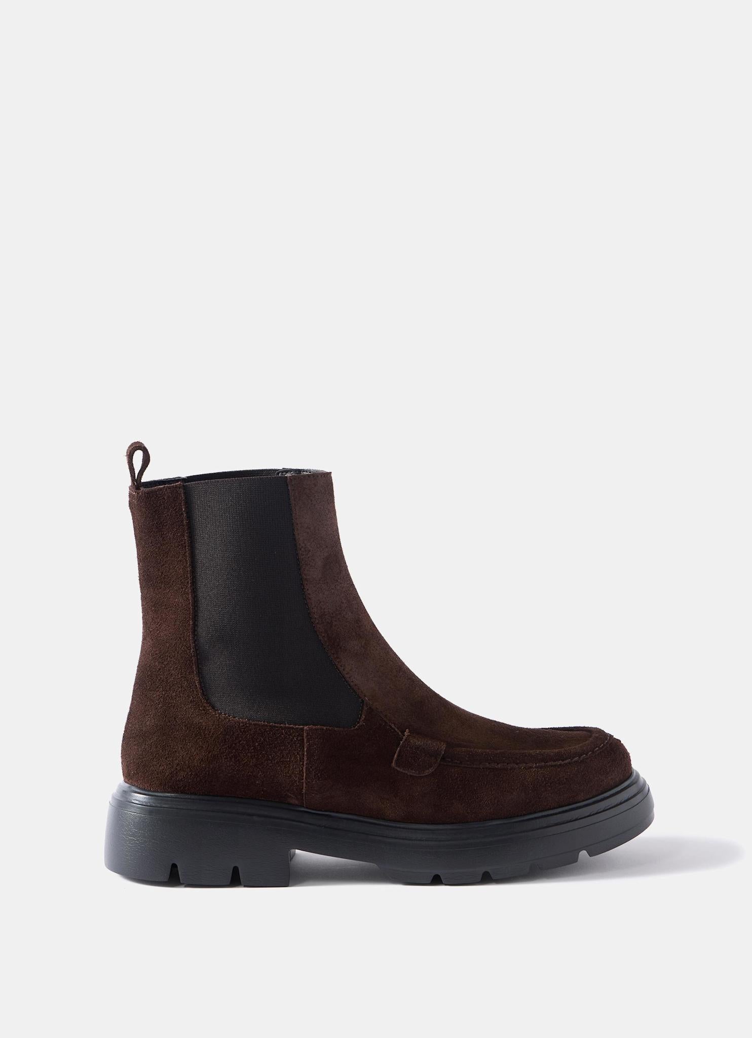 Reece Brown Suede Chelsea Boots – Mint Velvet