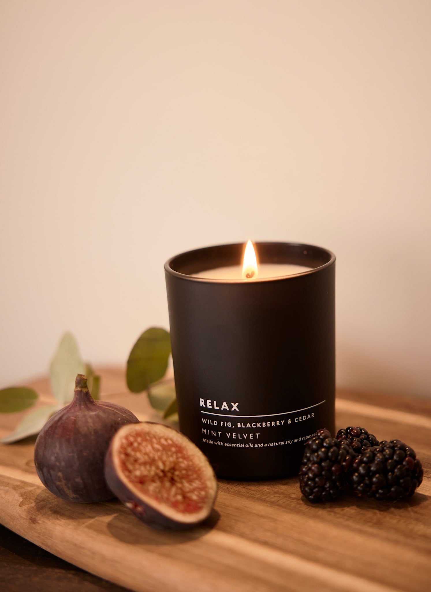 Relax Wild Fig Candle – Mint Velvet