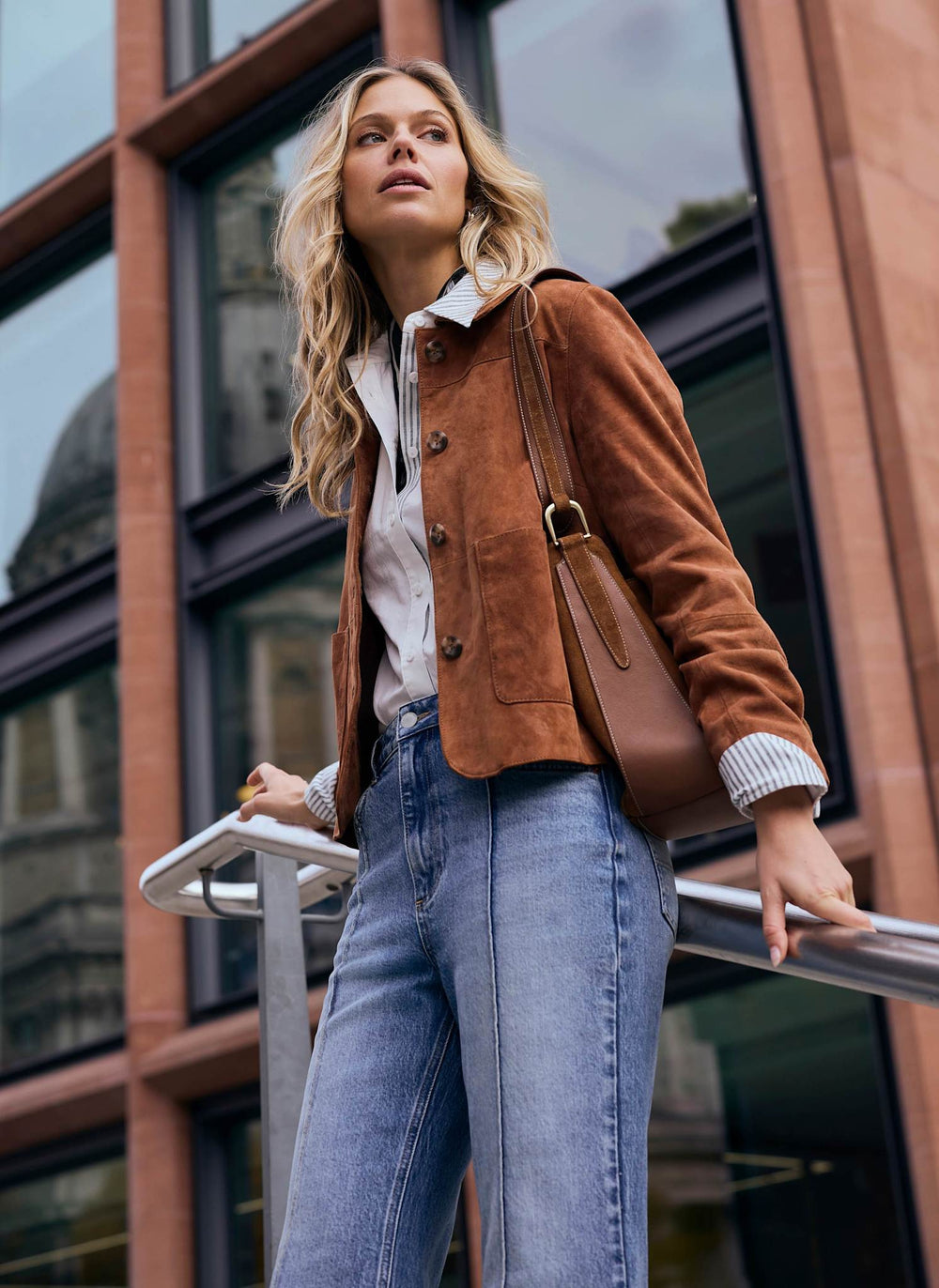 Tan Suede Jacket – Mint Velvet