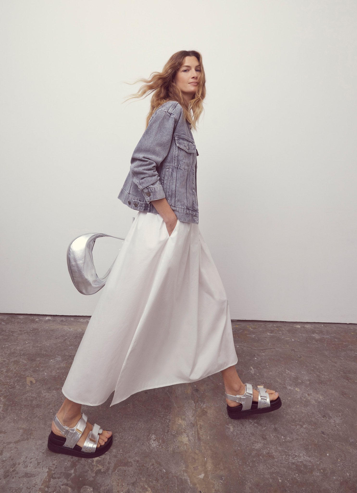 White Cotton Tie Maxi Skirt – Mint Velvet