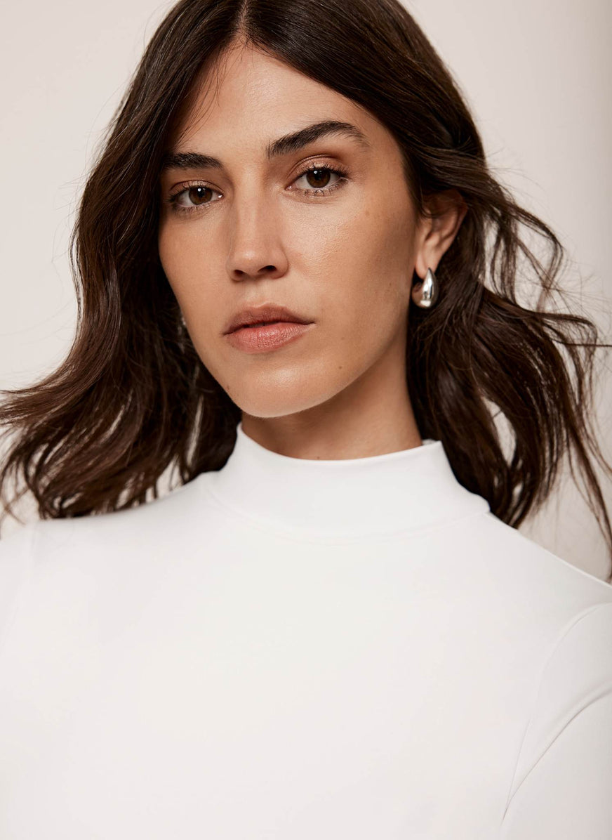 White High Neck Layering Top – Mint Velvet