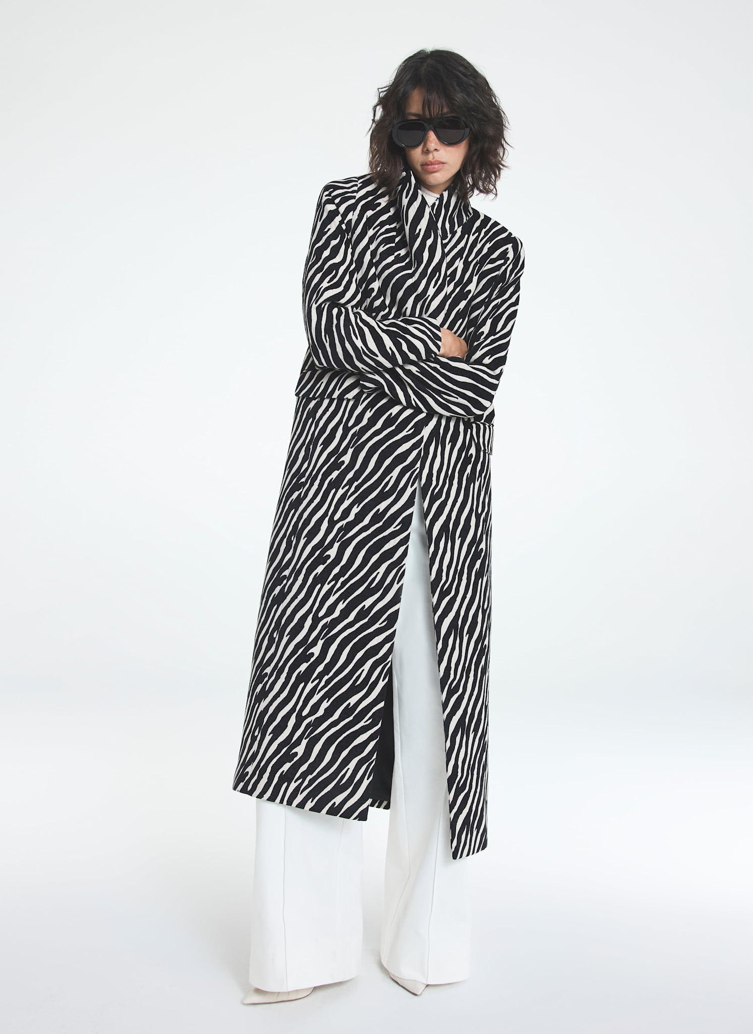 Zebra Print Maxi Coat – Mint Velvet
